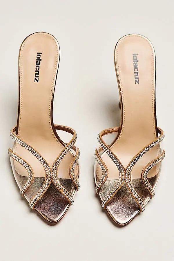 Lola Cruz Rhestone Heels