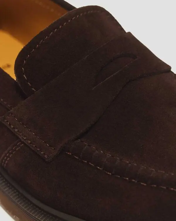 Dr. Martens Delapre Penny Loafer Repello Calf Suede - Brown