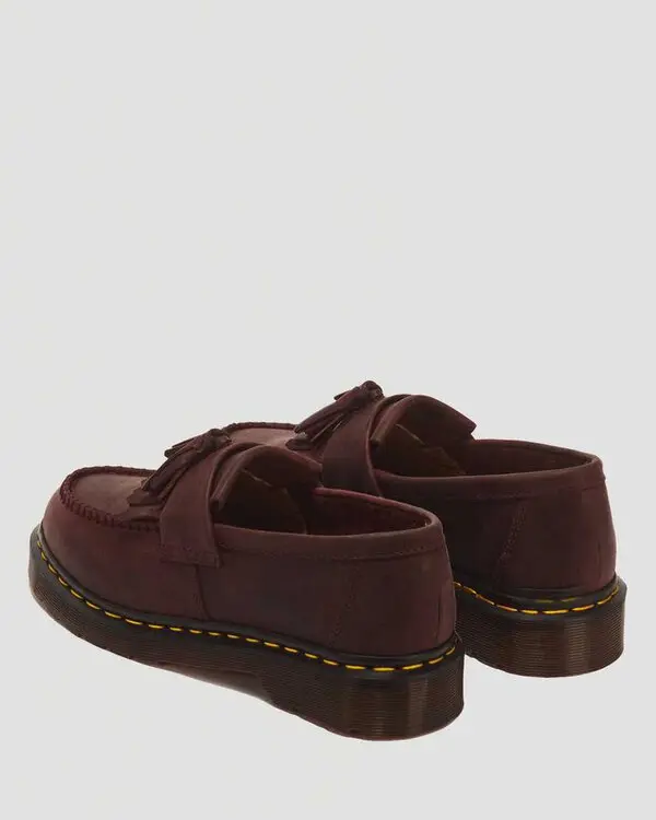 Dr. Martens Adrian Crazy Horse Leather Tassel Loafers