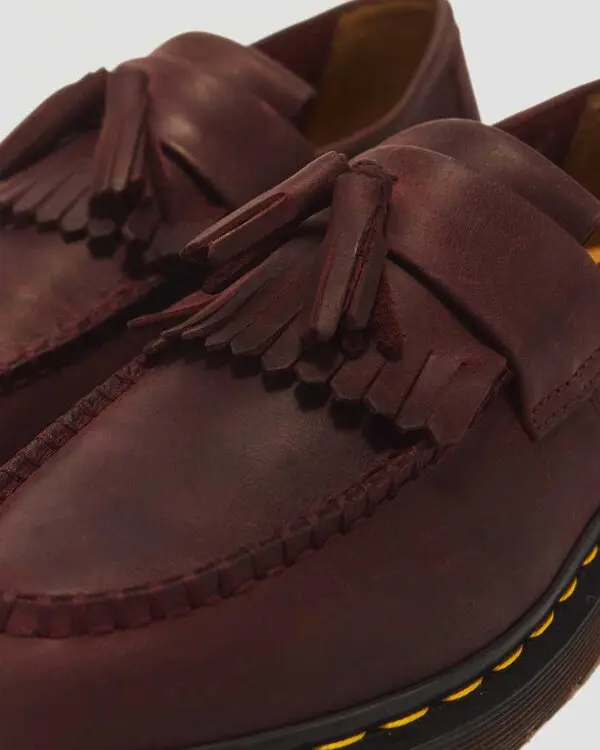 Dr. Martens Adrian Crazy Horse Leather Tassel Loafers
