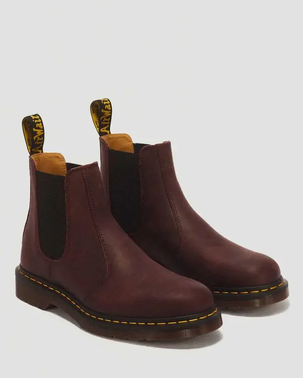 Dr. Martens 2976 Crazy Horse Chelsea Boots - Red