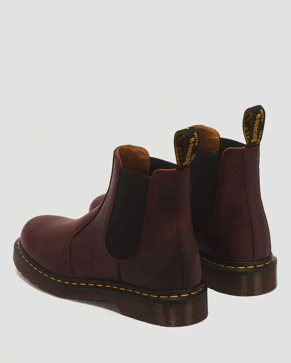 Dr. Martens 2976 Crazy Horse Chelsea Boots - Red