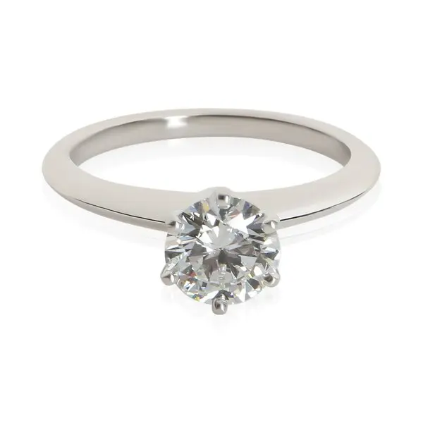 Tiffany & Co. 0.96 Ct Round Brilliant Diamond Engagement Ring - Platinum
