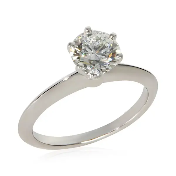 Tiffany & Co. 0.96 Ct Round Brilliant Diamond Engagement Ring