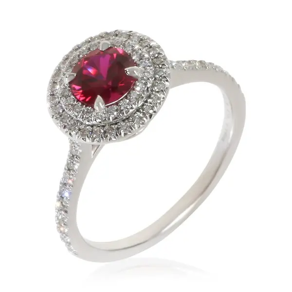 Tiffany & Co. Ruby And Diamond Soleste Ring