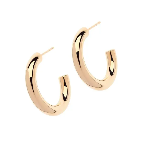 EMMA HOLLAND JEWELLERY Polished Hoop Earrings - Gold