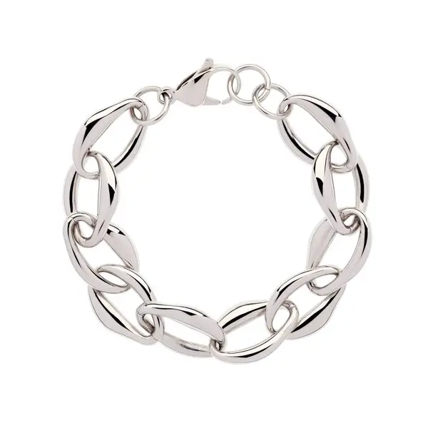 EMMA HOLLAND JEWELLERY Platinum Plated Chunky Link Statement Bracelet - Silver