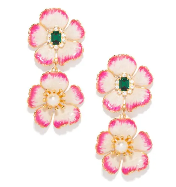 THE PINK REEF Flora Drop In Pearl