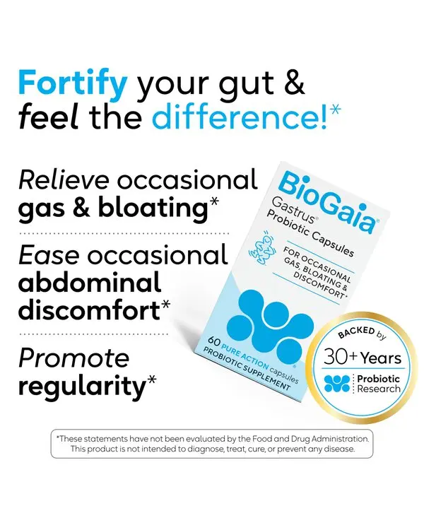 BIOGAIA Gastrus Probiotic Capsules