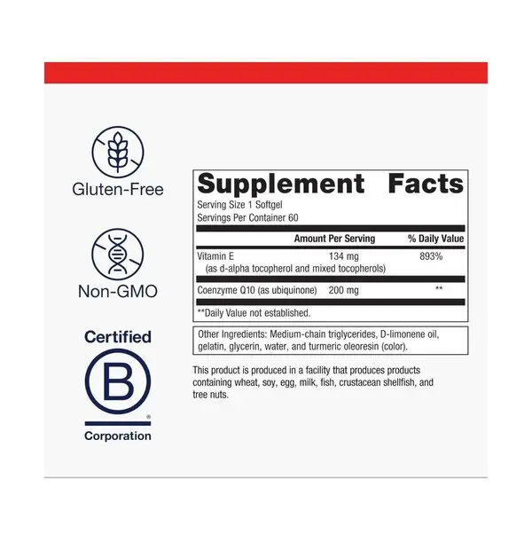 METAGENICS Coq10 St-200 Supplement High Absorption 200 Mg Ubiquinone