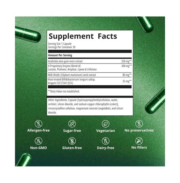 METAGENICS Ultraflora Night Rest And Digest Postbiotic Postbiotic Capsules Digestive Enzymes And Botanical Extracts