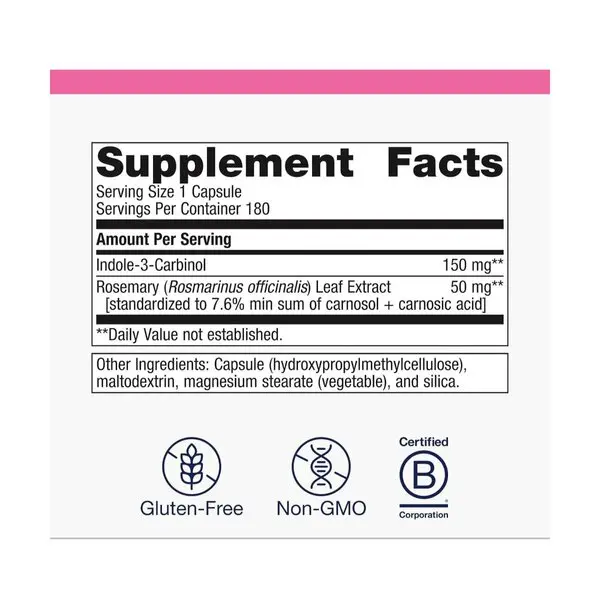 METAGENICS Meta Indole-3-carbinol Supplement