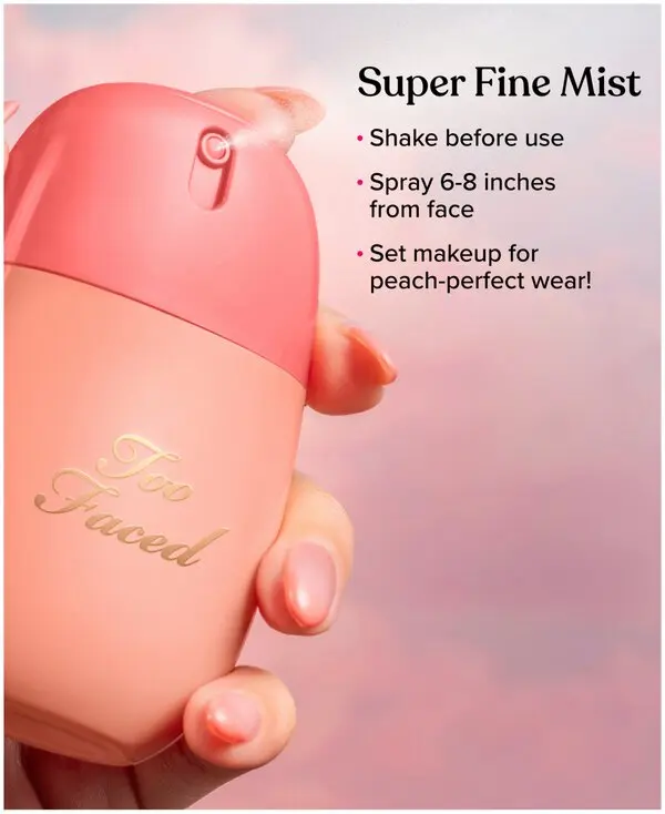 TOO FACED Peach Mist Hydrating Setting Spray