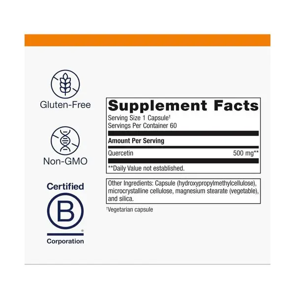 METAGENICS Quercetin 500 Mg Supplement