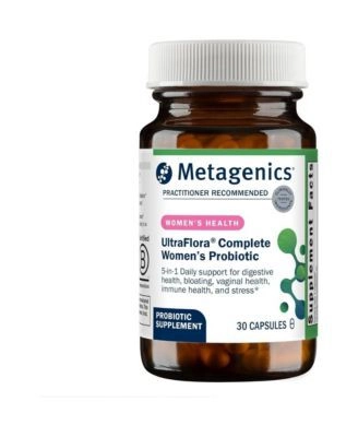 METAGENICS Ultraflora Complete Probiotic Shelf Stable 5 In 1 Multi Benefit Formula For Digestive Immune Vaginal Urogenital 30 Capsules - No Color