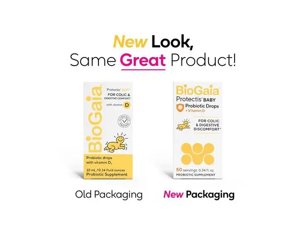 BIOGAIA Baby Probiotic Drops + Vitamin D | Ease Crying