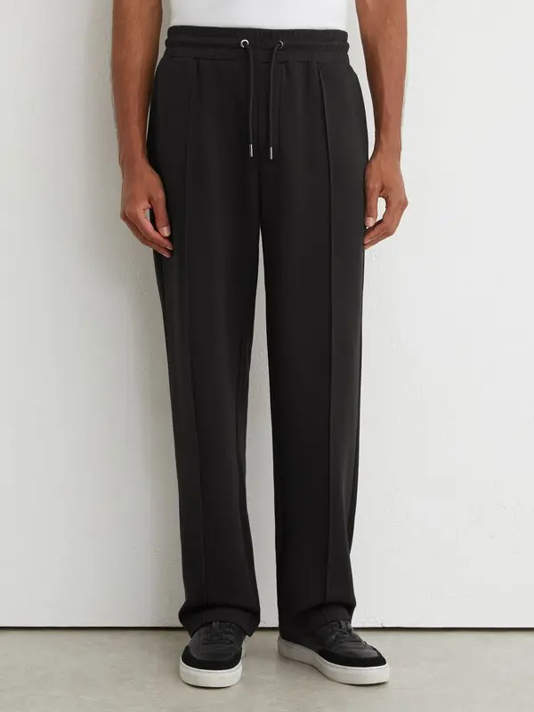 REISS Form Premium Interlock Straight-leg Joggers