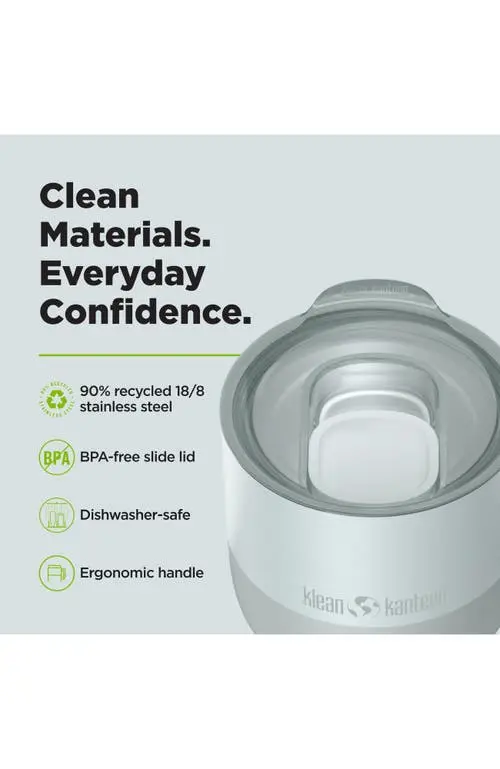 KLEAN KANTEEN 12oz Rise Mug With Slide Lid
