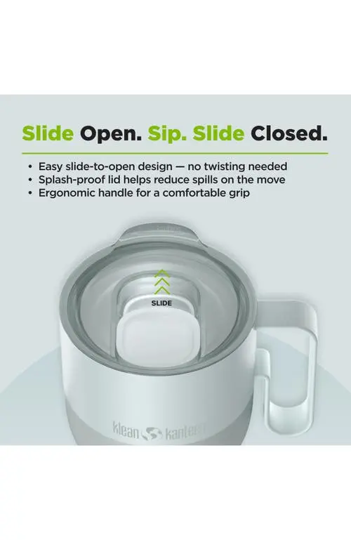 KLEAN KANTEEN 12oz Rise Mug With Slide Lid