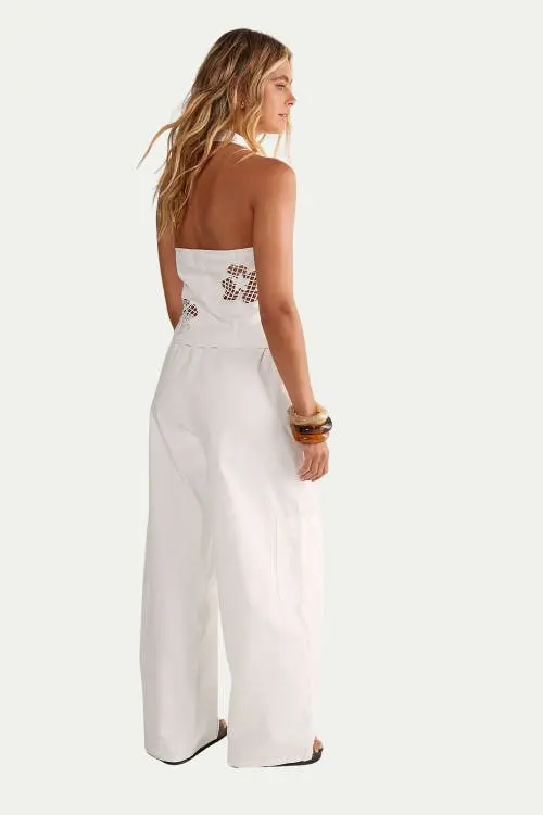 Nasty Gal Floral Cutwork Cargo Pants