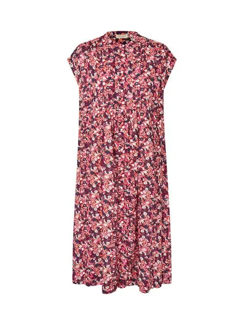 MASAI COPENHAGEN Floral Draped Shirt Dress