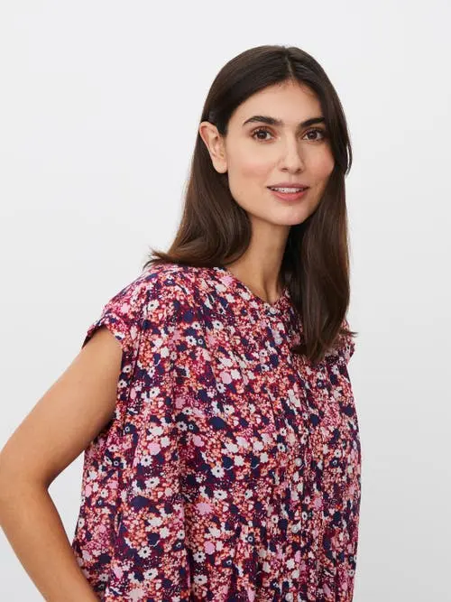 MASAI COPENHAGEN Floral Draped Shirt Dress