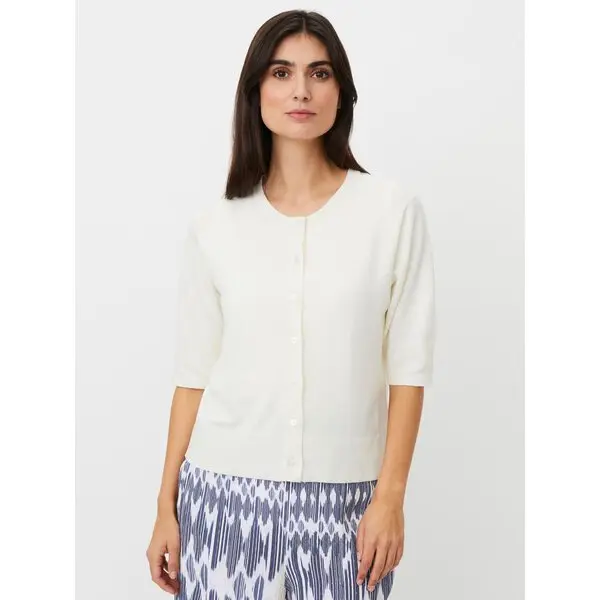 MASAI COPENHAGEN Malopus Half-sleeve Knitted Cardigan - Jet Stream