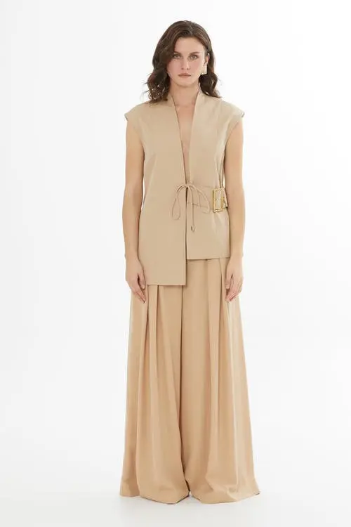 GIZIA Buckle Detail Vest