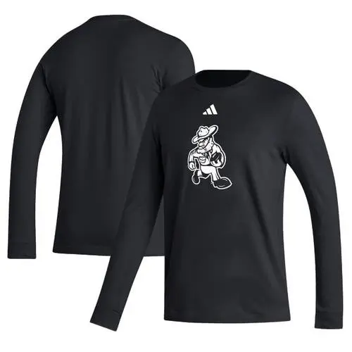 Adidas Texas A&m Aggies Ol' Sarge Football Long Sleeve T-shirt - Black