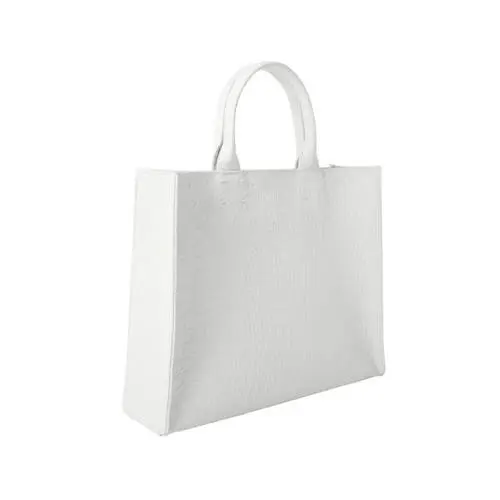 SARAH STEWART Adele Croc Handbag - White Croc