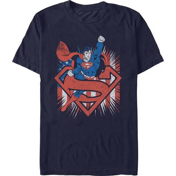 SUPERMAN Festive Pose Graphic T-shirt