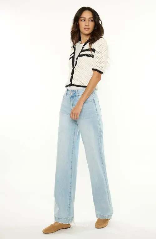 KANCAN ESSENTIALS Beth Essentials High Rise Wide Flare Jeans