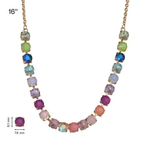Juicy Couture Multicolor Crystal Tennis Necklace