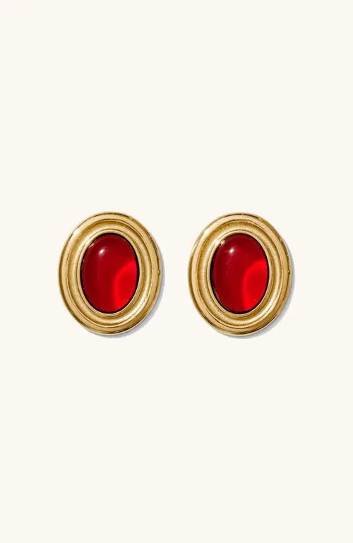 BEADS BY TARA Vintage Ruby Earrings