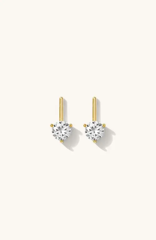 BEADS BY TARA Round Diamond Bar Earrings