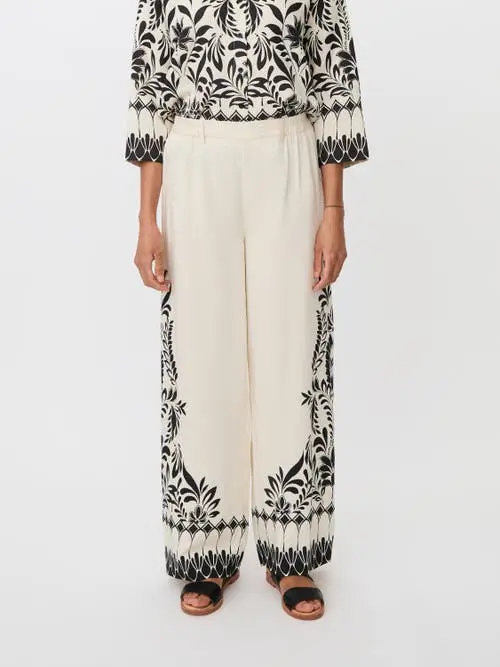 MASAI COPENHAGEN Mapelyssa Floral Border Trousers
