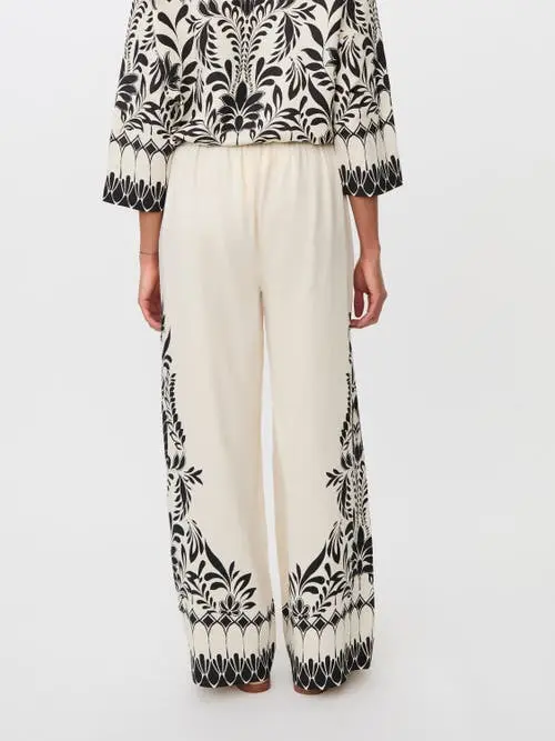 MASAI COPENHAGEN Mapelyssa Floral Border Trousers