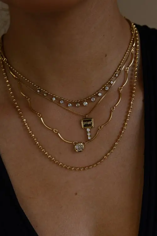 BEADS BY TARA Diamond Rain Necklace