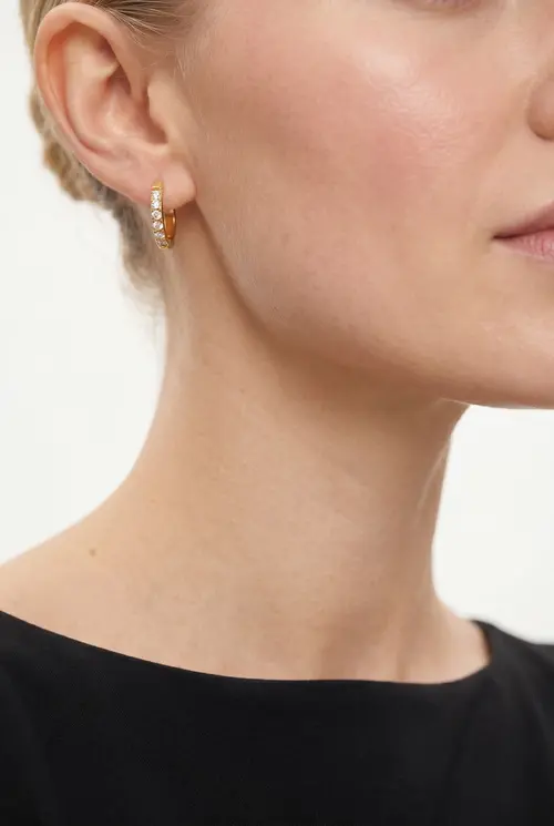 JOEY BABY Pavé Huggie Hoop Earrings