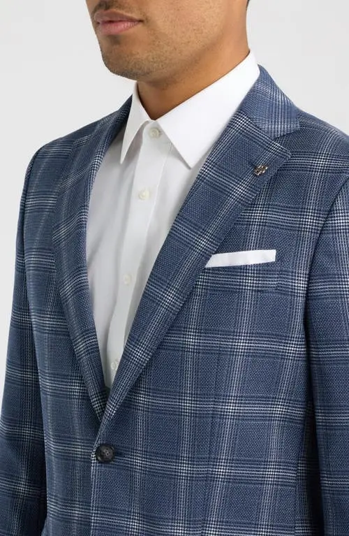 BOSS Hutson Slim Fit Windowpane Check Sport Coat