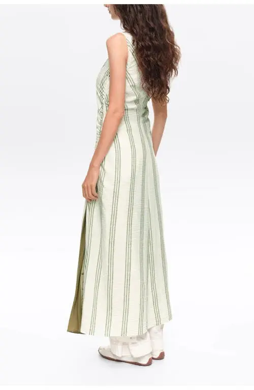 Bimba Y Lola Sleeveless Fitted Midi Dress