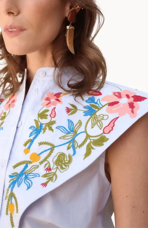 THE IQ COLLECTION Embroidered Cotton Shirt