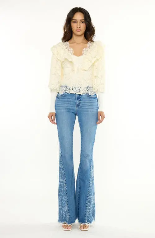 KANCAN Swanie Mid Rise Wide Jeans