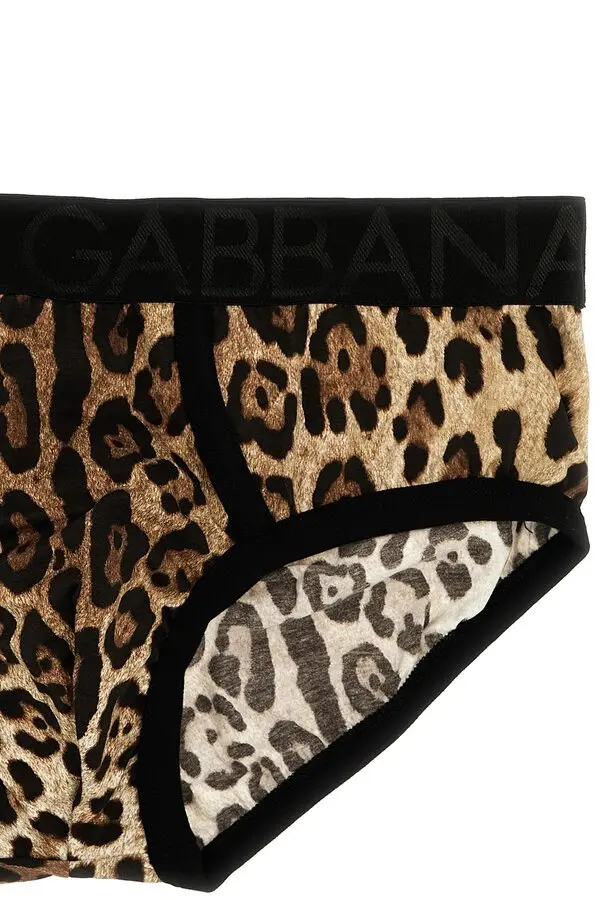 Dolce & Gabbana Dolce Gabbana Leopard Print Briefs
