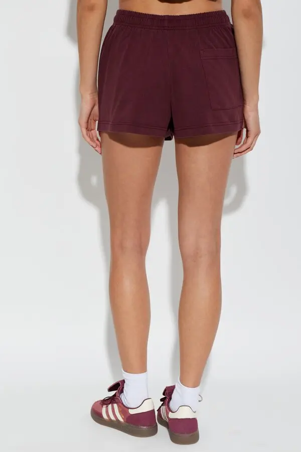 SPORTY  RICH Sporty & Rich Elastic Waist Shorts With Logo