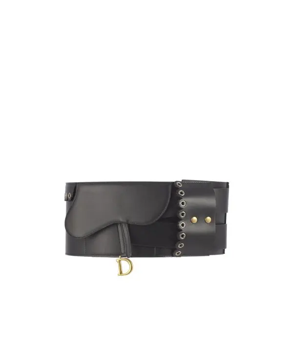 Dior Saddle Decorative Belt - Black