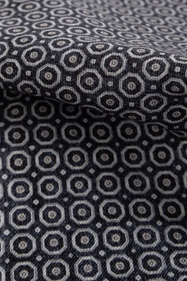 Eleventy Geometric-print Pocket Square