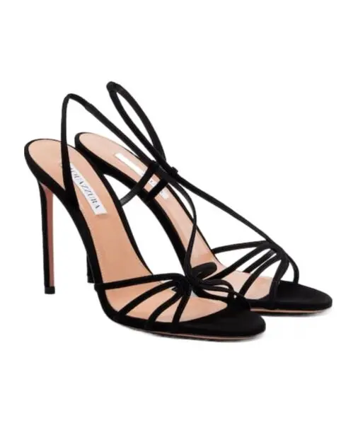 AQUAZZURA Solid Color High Heel Sandals