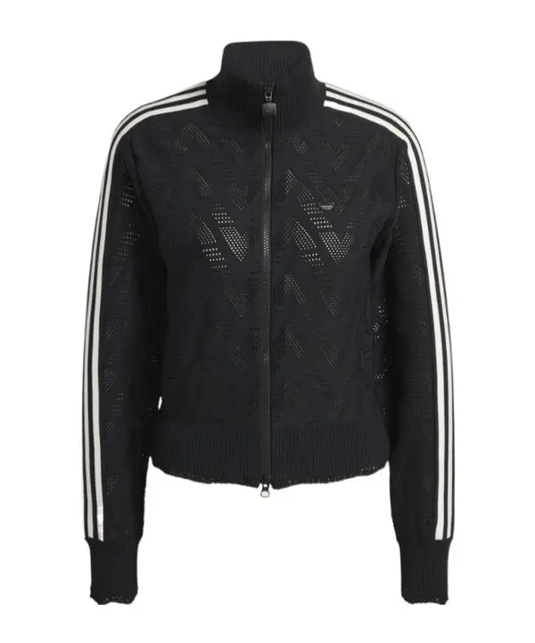 ADIDAS ORIGINALS Open Knit Zip Sweatshirt