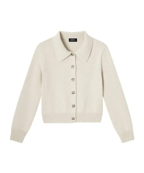 A.p.c. Wool Collared Cardigan